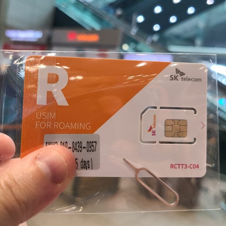 4G SK SIM Card Review: The Best Korean SIM For Tourists 2025